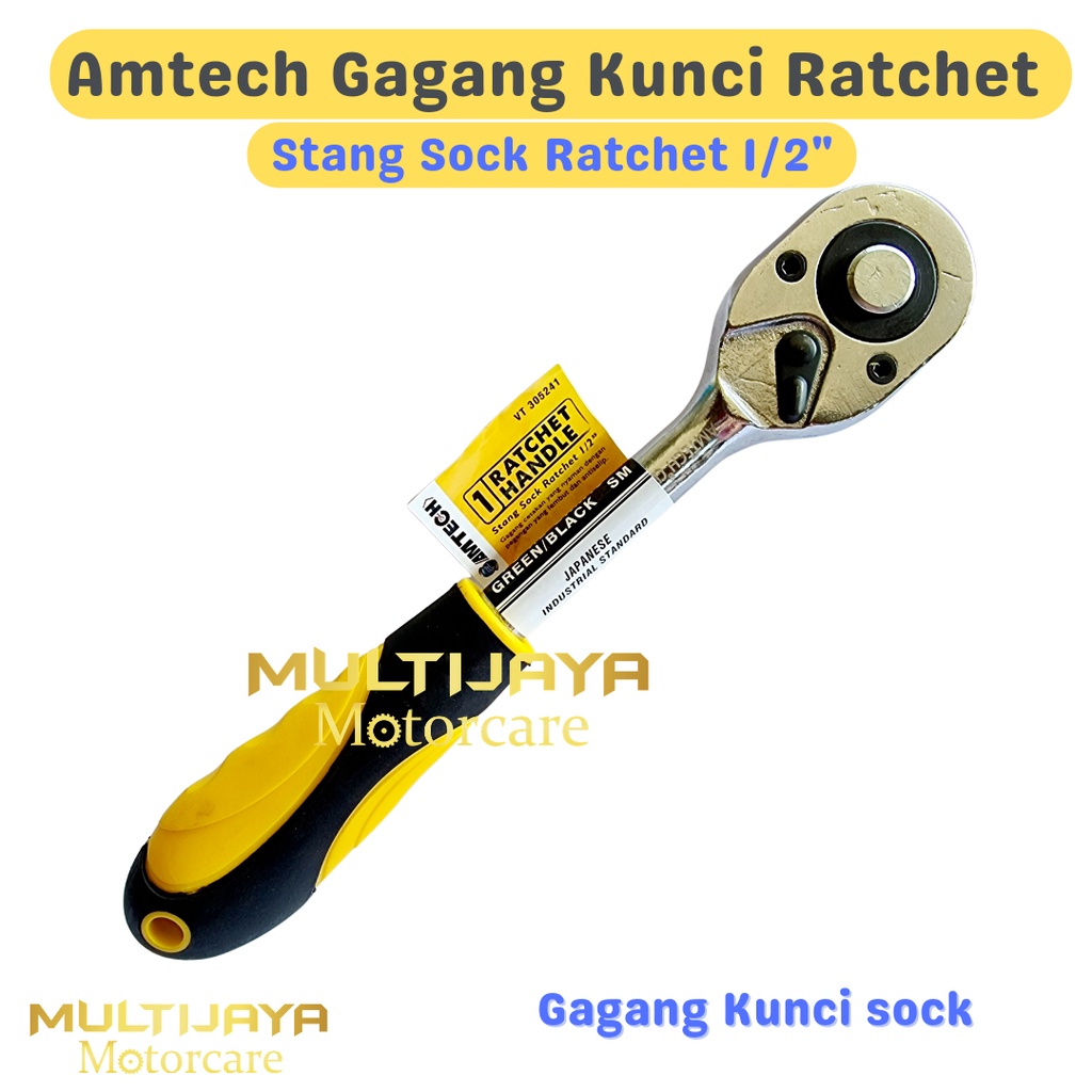 Jual AMTECH Gagang Kunci Shock Sok Ratchet - Rachet Otomatis 1/2 Inch ...