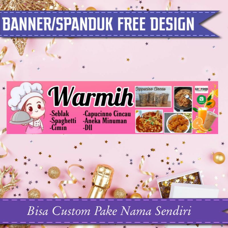 Jual BANNER / SPANDUK TEMPAT USAHA FREE DESIGN | Shopee Indonesia