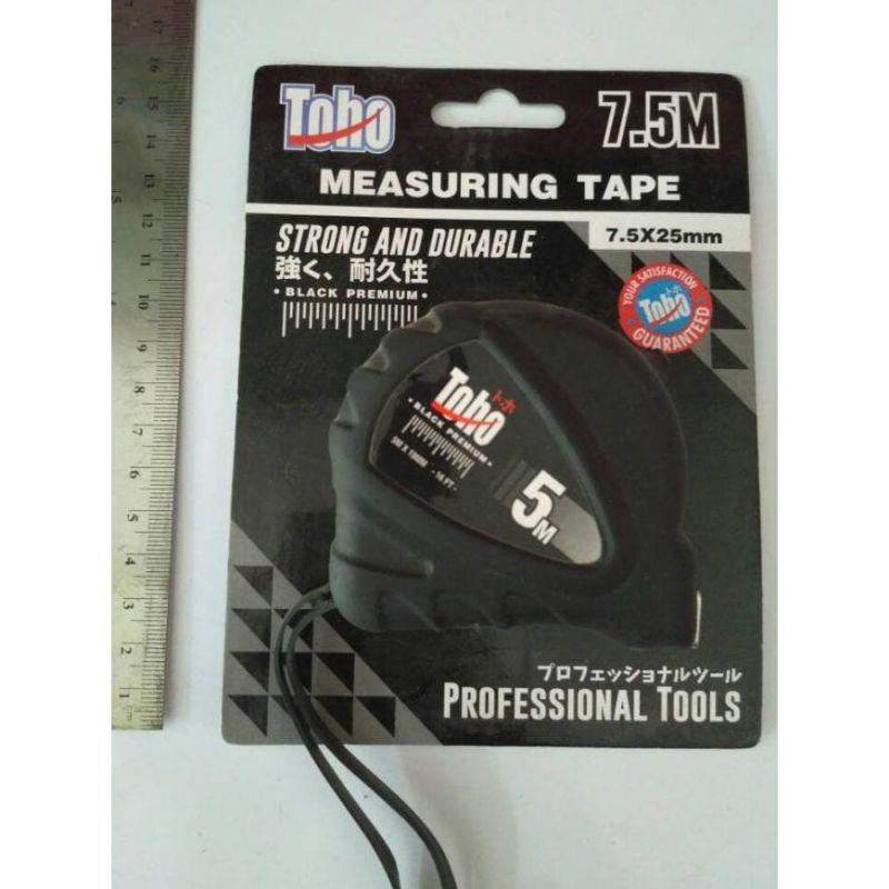 Jual METERAN BLACK SERIES TOHO 5M | Shopee Indonesia