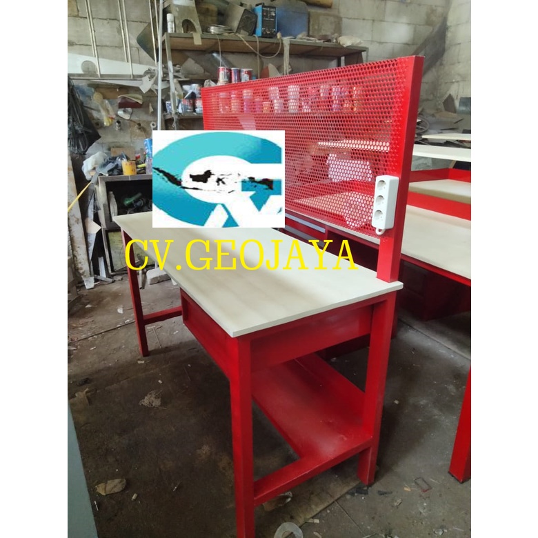 Jual Meja Kerja Workshop Bengkel Ekonomis Workstation1 | Shopee Indonesia