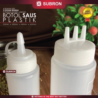 Jual SUBRON Botol Saus 1 Lubang Tomat Kecap Sambal Mayonaise Wadah Bumbu 250ml 300ml 400ml 650ml ...