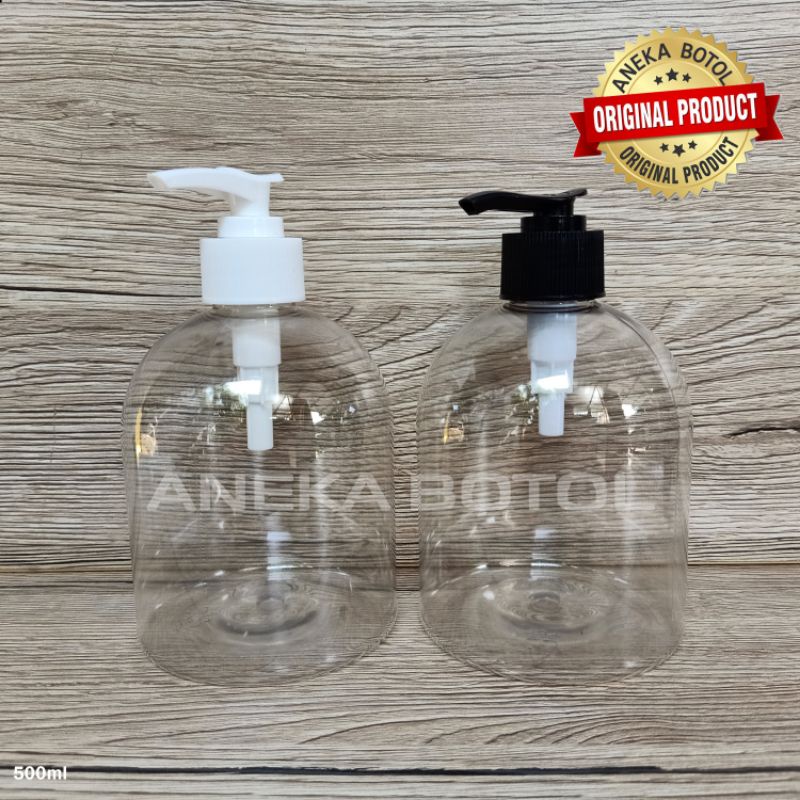 Jual BOTOL HAND SOAP 500 ML TUTUP PUMP BIASA / BOTOL CUCI TANGAN ...