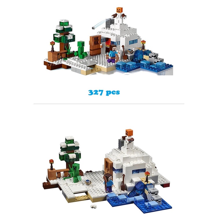 Jual Minecraft Snow Ball Set Mainan Balok Susun My World | Shopee Indonesia