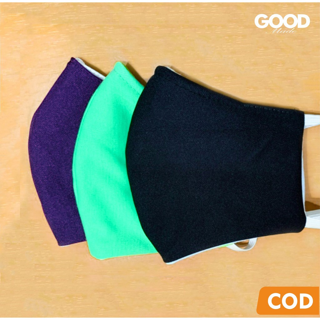 Jual GOOD MADE - MASKER KAIN 3 PLY LAPIS 2 LAPIS KAIN + 1 SLOT (TISSUE ...