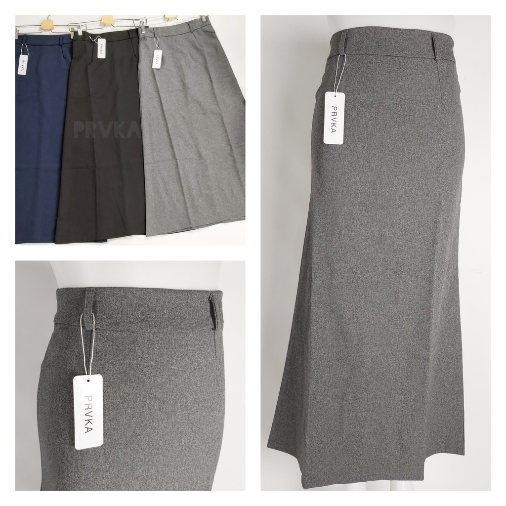 Jual Rok Kerja Wanita / Kantoran . Model A-LINE ( UKURAN S - 5L ...