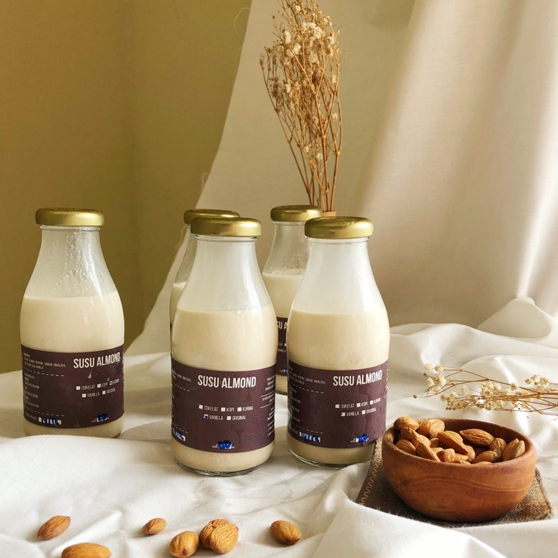 Jual Susu Almond Premium rasa Kurma 250ml dan 900ml (WAJIB KURIR INSTAN ...