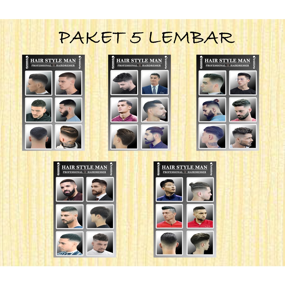 Jual Poster Barbershop Poster Pangkas Rambut / Poster Salon Kecantikan ...