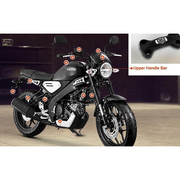 Jual Holder Stang handle Xsr 155 Black Aksesoris Xsr 155 Original ...