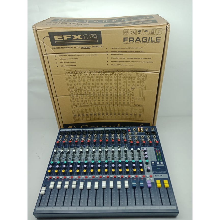 Jual Mixer Soundcraft EFX 12 / EFX12 / EFX-12 ( 12 channel ) | Shopee ...