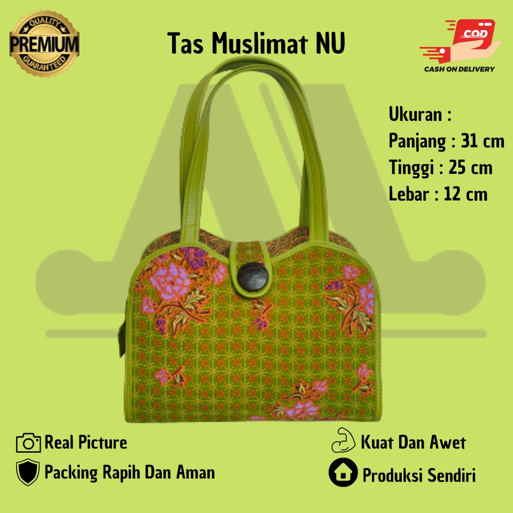 Jual Tas Seragam Muslimat Nu Batik Model Gelombang | Fatayat NU ...