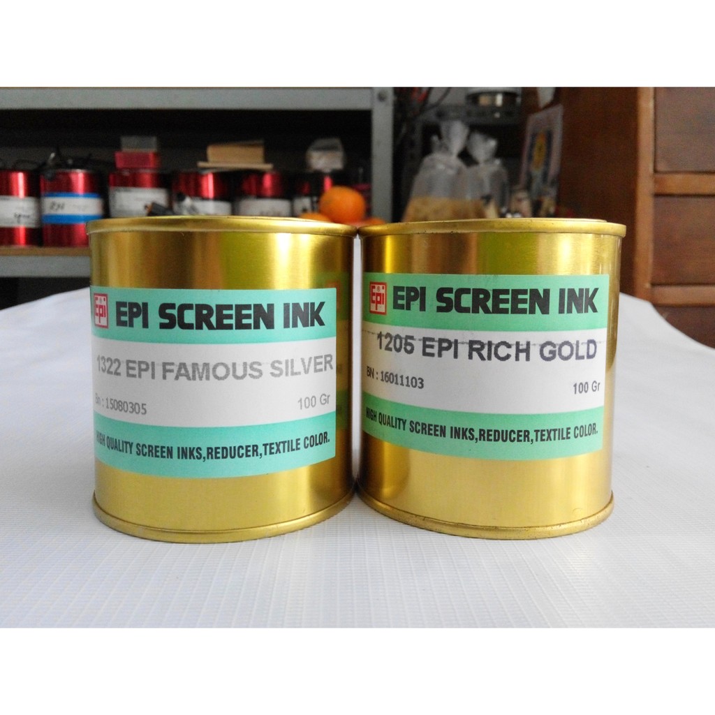 Jual Serbuk Warna PERAK Famous Silver Epi Screen Ink (Label Tosca Muda ...