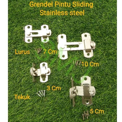 Jual Grendel Pintu Sliding Lurus Besar, Lurus Kecil, Tekuk Besar, Tekuk ...