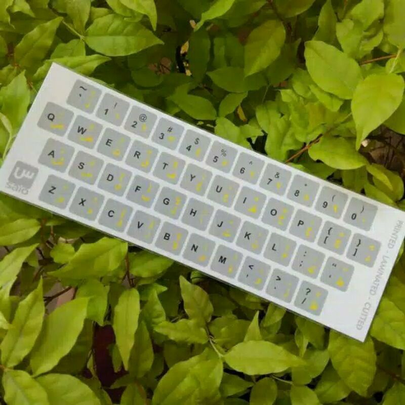 Jual Sticker Keyboard Arab / Arabic keyboard / Stiker ketik Arab Huruf ...