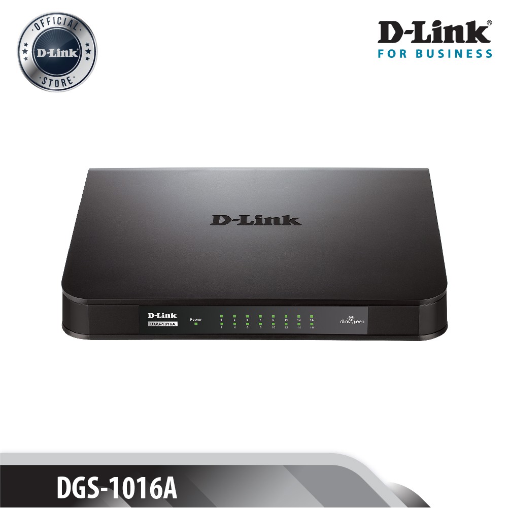 Jual D-Link DGS-1016A 16-Port Unmanaged Standalone Gigabit Switch ...