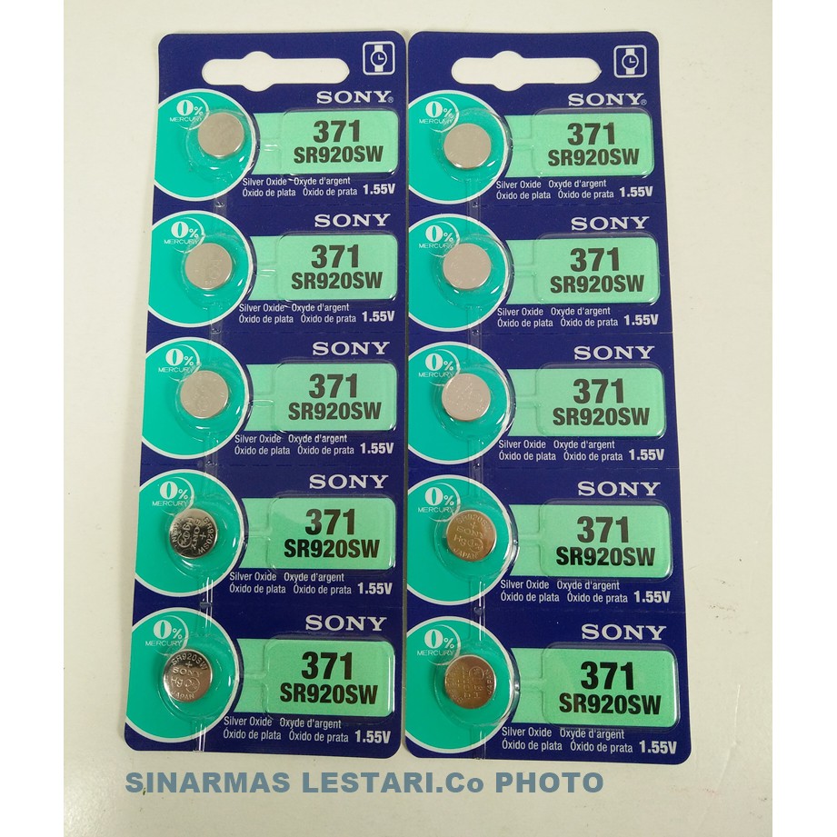 Jual Baterai Jam tangan SR920SW Sony 1.55Volt 0% Mercury Original ...