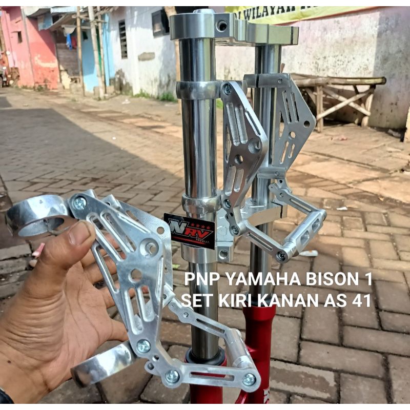 Jual breket kupingan lampu depan bison/PANGKON LAMPU DEPAN YAMAHA BISON ...