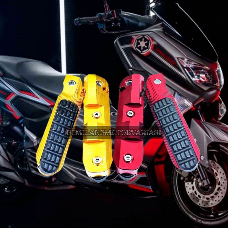Jual Footstep Pijakan Belakang CNC Variasi untuk Nmax Old, Xmax, Aerox ...