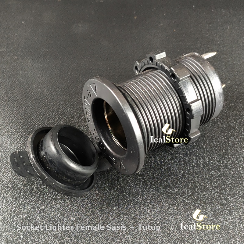 Jual Socket Lighter Sasis Tutup Body Waterproof Marine Colokan Female ...