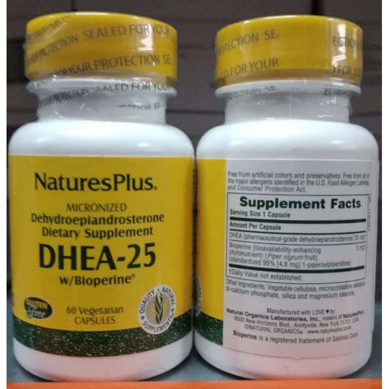 Jual NATURES PLUS - DHEA 25mg - ( ORIGINAL 100% ) | Shopee Indonesia