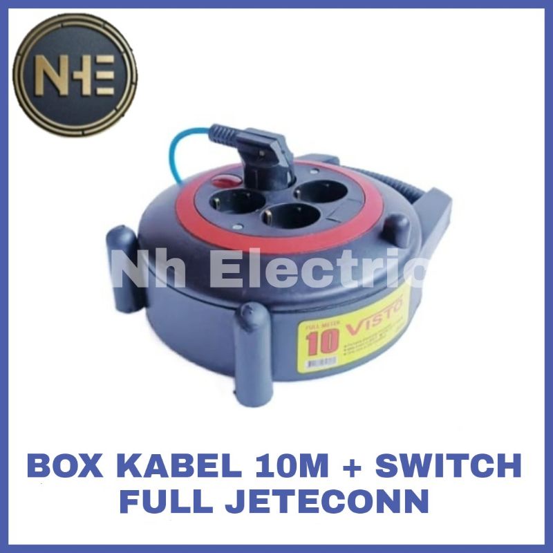 Jual Box Kabel 10 Meter + Switch Full Jeteconn - Roll Kabel 10 Mtr ...