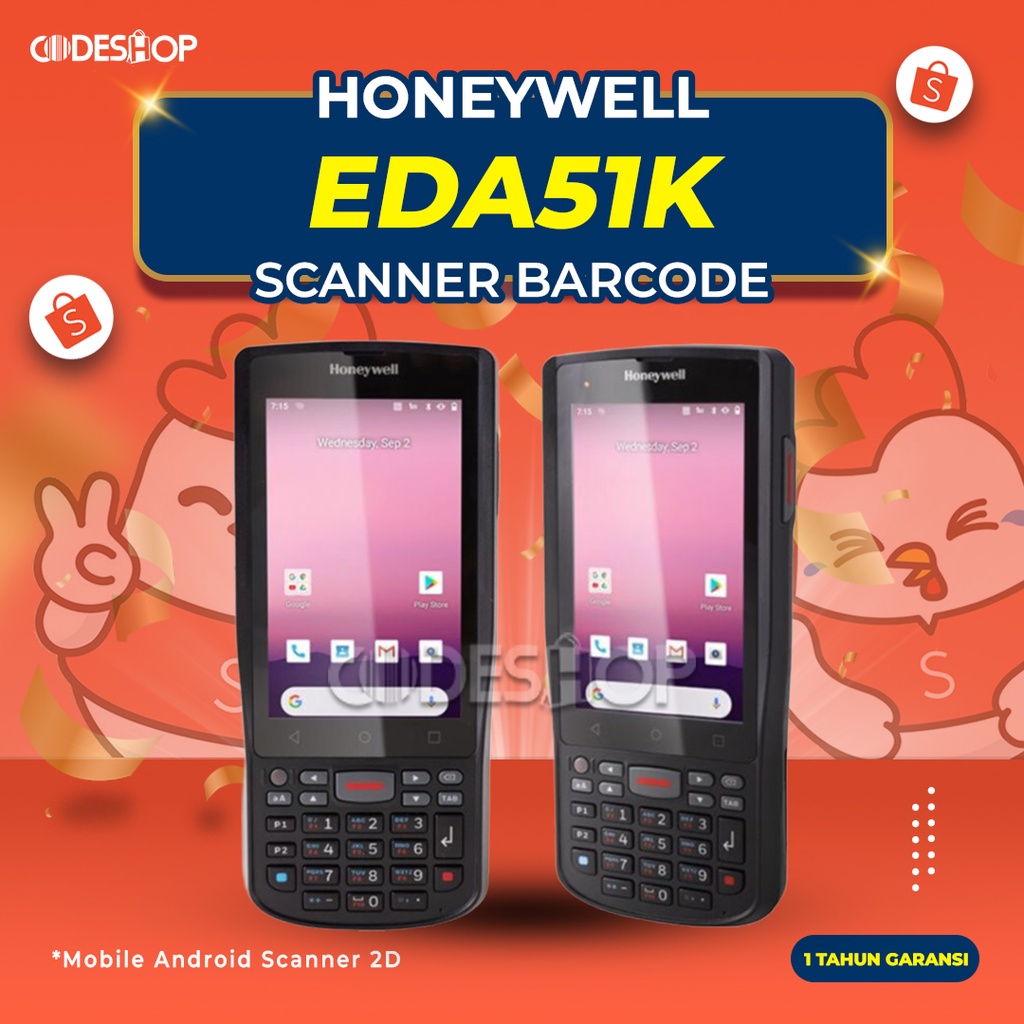 Jual Honeywell Scanpal EDA51K Scanner Barcode 2 Dimensi | Shopee Indonesia