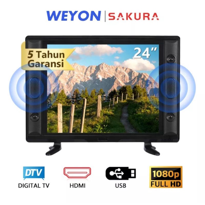 Jual Weyon Sakura New - TV LED Digital 24 inch HD Televisi Digital Garansi 5 Tahun Murah ...