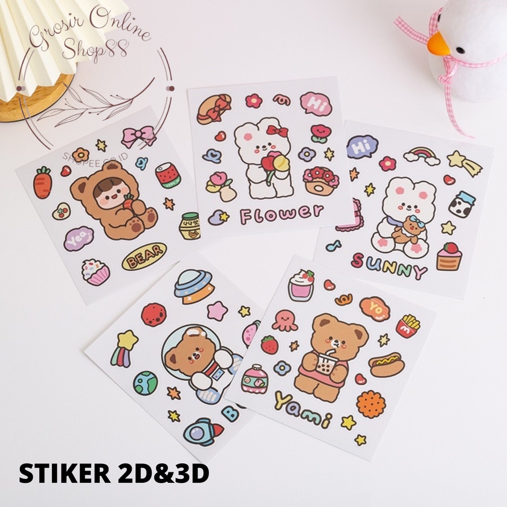 Jual GOS-Stiker 2D 3D Stiker Timbul Botol Motivasi/Stiker Lucu ...