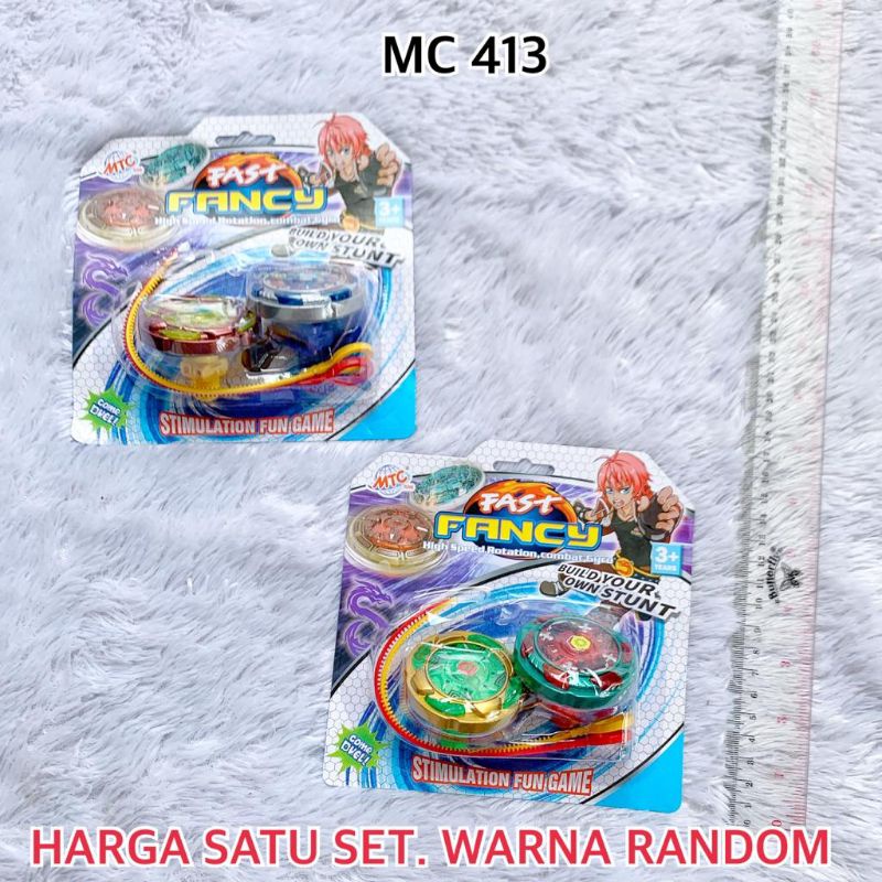 Jual MAINAN MC 413 MIKA (ISI DOBEL/ 2 PCS) FAST FANCY GANGSING GANGSINGAN GASING GASINGAN TARIK ...