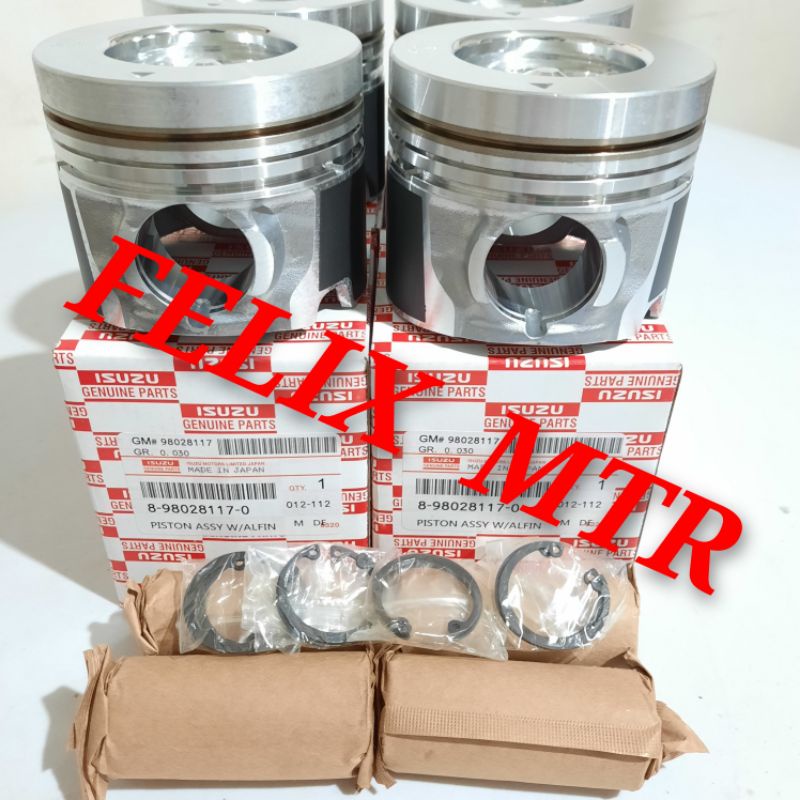 Jual PISTON ASSY ATAU SEHER ASSY BAJA SET ISUZU DMAX OLD 3.0 3.000CC 4JJ1 | Shopee Indonesia