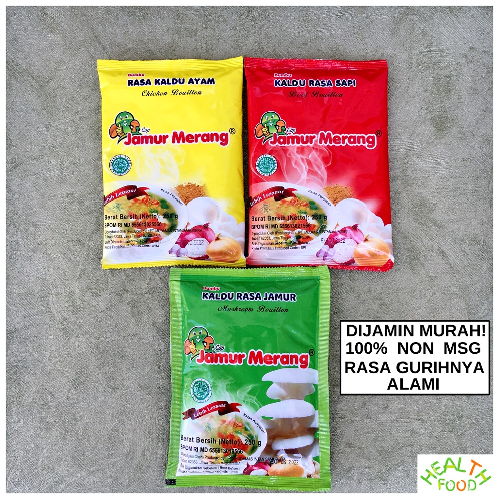 Jual Kaldu jamur merang alami 250 gram non msg rasa jamur | Shopee ...