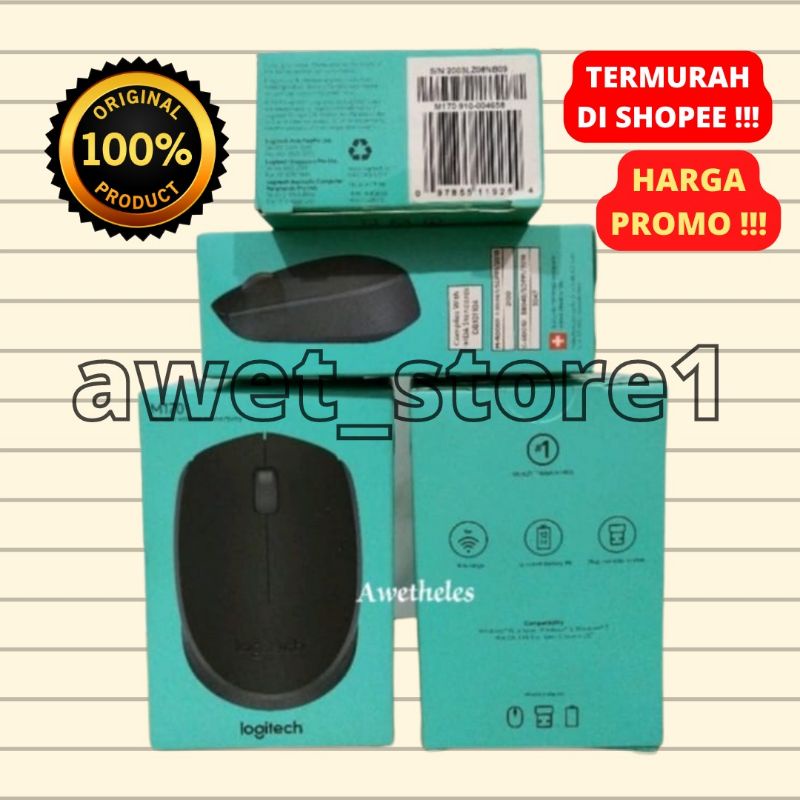Jual Mouse Wireless Logitech M170 atau B175 Original | Shopee Indonesia