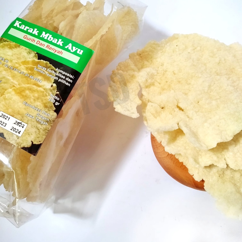 Jual KARAK MENTAH MBAK AYU 200 GRAM - KARAK GENDAR MENTAH SIAP GORENG ...