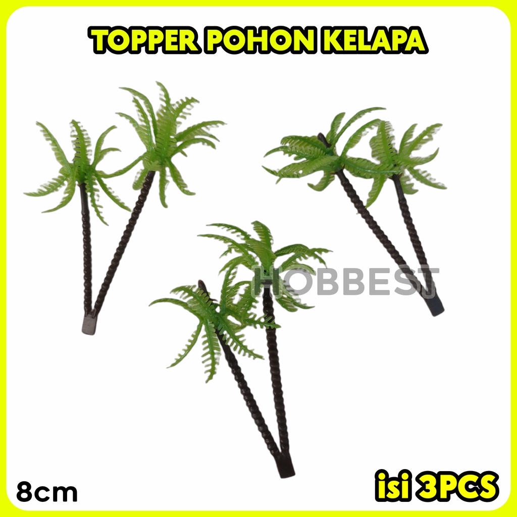 Jual Topper Kue Set RUMPUT BUNGA POHON KELAPA CEMARA - Hiasan Dekorasi ...