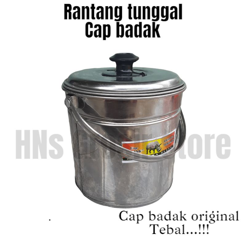 Jual Rantang tunggal stainless cap badak tebal ukuran besar dan kecil ...