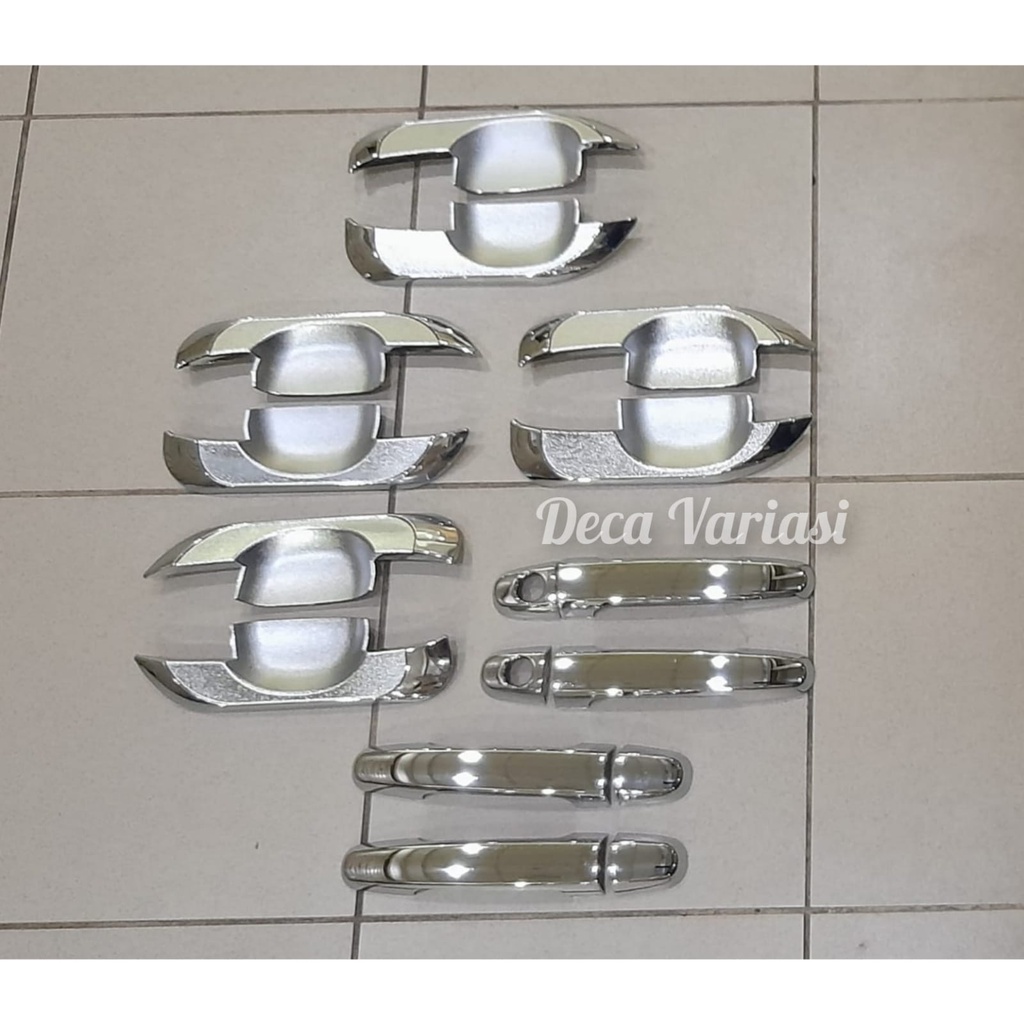 Jual Paket Outer Mangkok Pintu Cover Handle Pegangan Pintu Innova 2004 - 2007 Chrome | Shopee ...