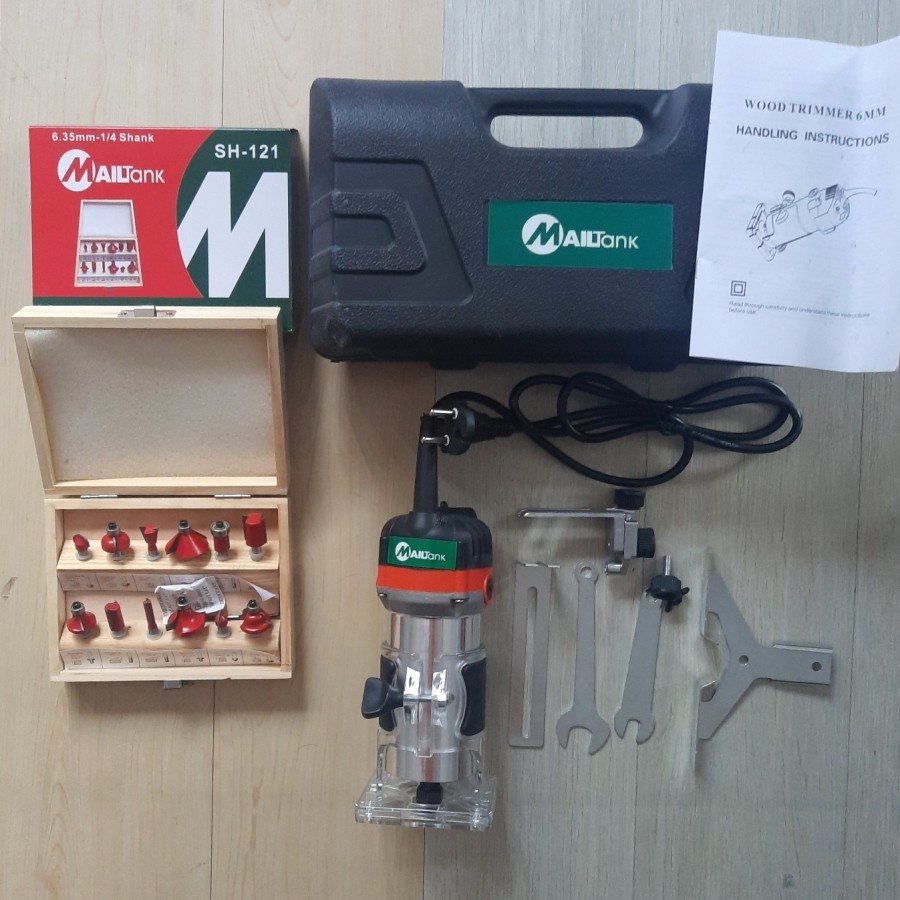 Jual Mesin router kayu dan mata profil kayu set 12pcs mailtank sh155 ...