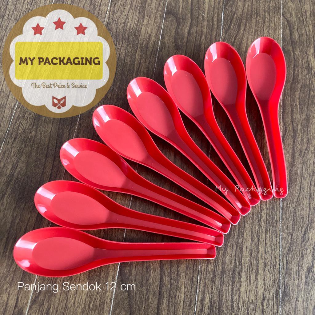 Jual Sendok Bebek PREMIUM warna Merah - Kecil (isi 100pcs) | Shopee ...