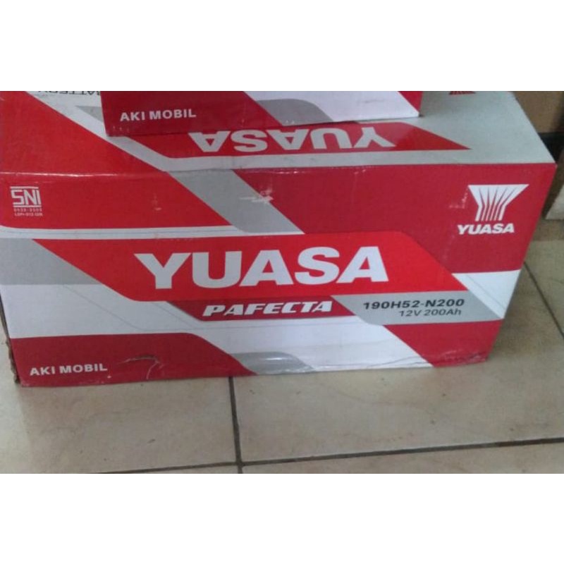 Jual accu yuasa n200 pafecta /aki 190H52 200ah | Shopee Indonesia