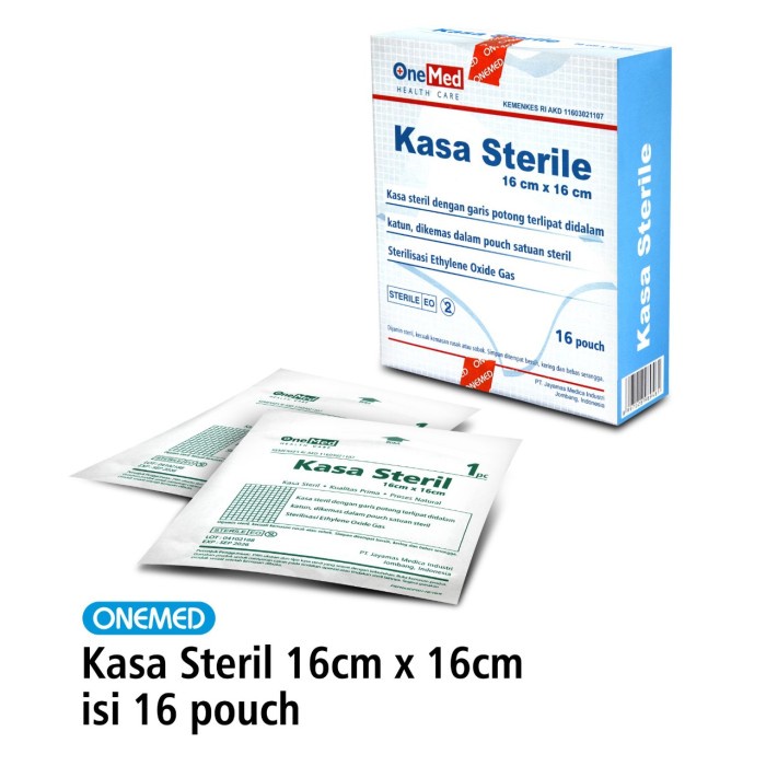 Jual New Kassa Steril Onemed 16x16cm box isi16 - KS B16 | Shopee Indonesia