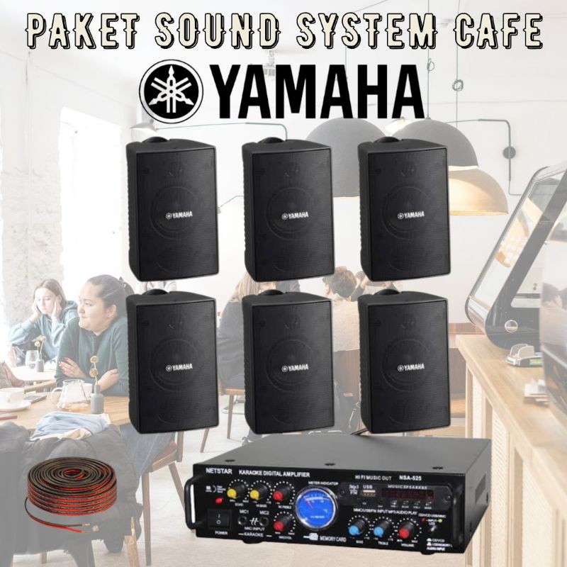 Jual Paket Sound System Cafe Yamaha Original 4 inch Paket 6unit | Shopee Indonesia