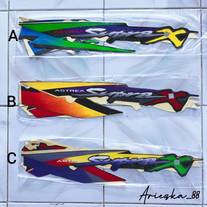 Jual Striping supra x 2000 | sticker bodi motor honda supra x lama ...