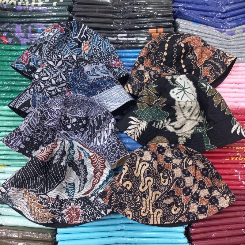 Jual BUCKET HAT BATIK // Topi batik // topi bucket // oleh oleh jogja ...