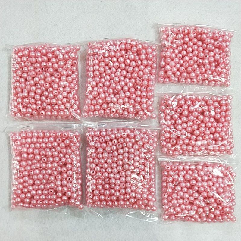 Jual Mutiara Pink Sedang 6mm | Shopee Indonesia