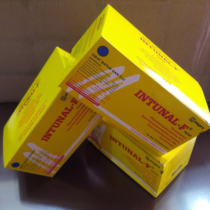 Jual Obat Batuk Flu Meriang INTUNAL F Forte Tablet Box | Shopee Indonesia