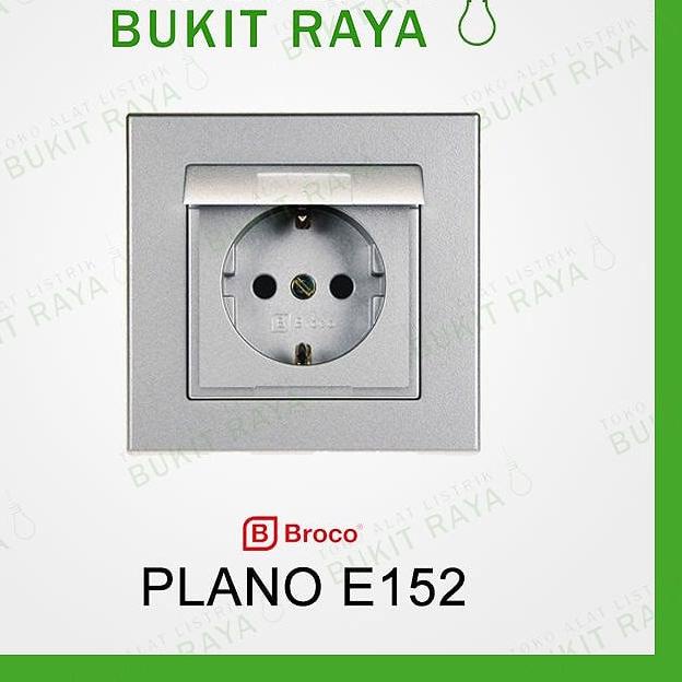 Jual Rame-Rame⛄ E152 Broco Plano Stop Kontak Tutup Socket Outlet with Hinged Cover | TERPOPULER ...