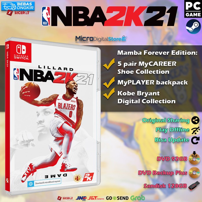 Jual Termurah NBA 2K21 Mamba Forever Edition PC Original - DVD 92GB Free ongkir | Shopee Indonesia