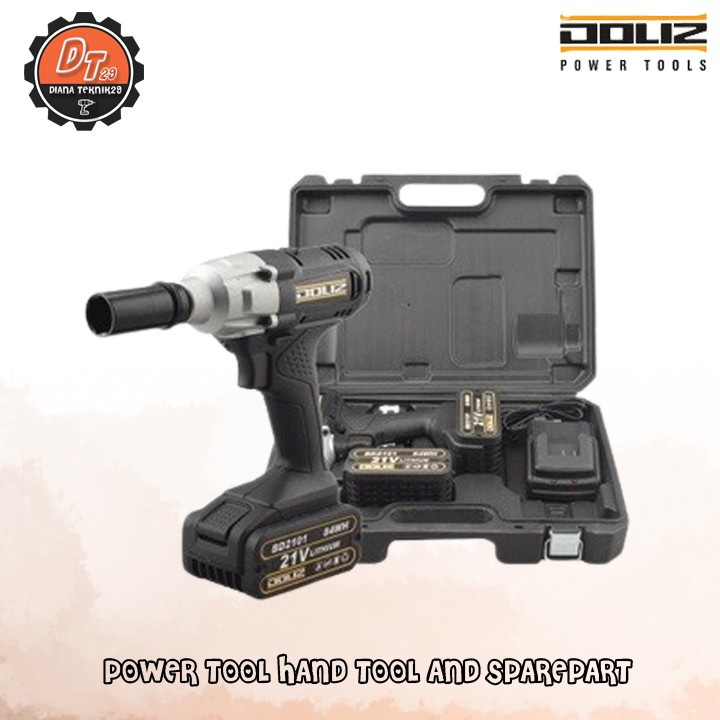 Jual DOLIZ Cordless Impact Wrench BD501 Bor Buka Tutup Baut BD 501 ...