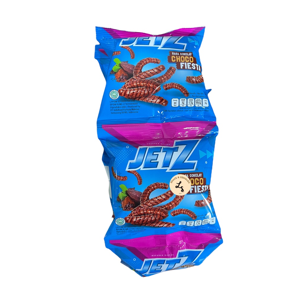 Jual JetZ Chocolate Fiesta Biskuit 1 Renceng Isi 10 pcs @18gr | Shopee ...