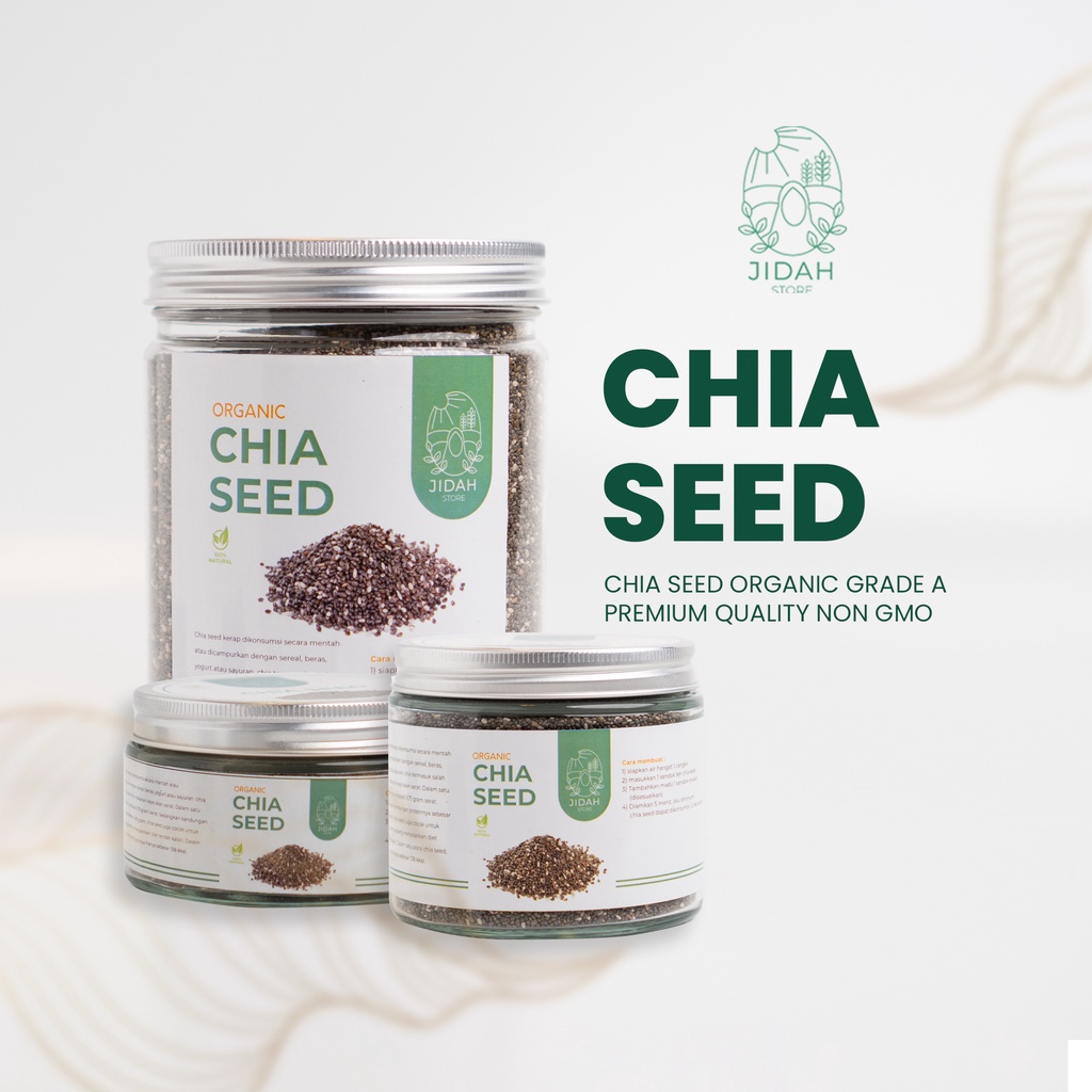 Jual Chia seed organic Grade A Premium quality non GMO cia seed biji ...