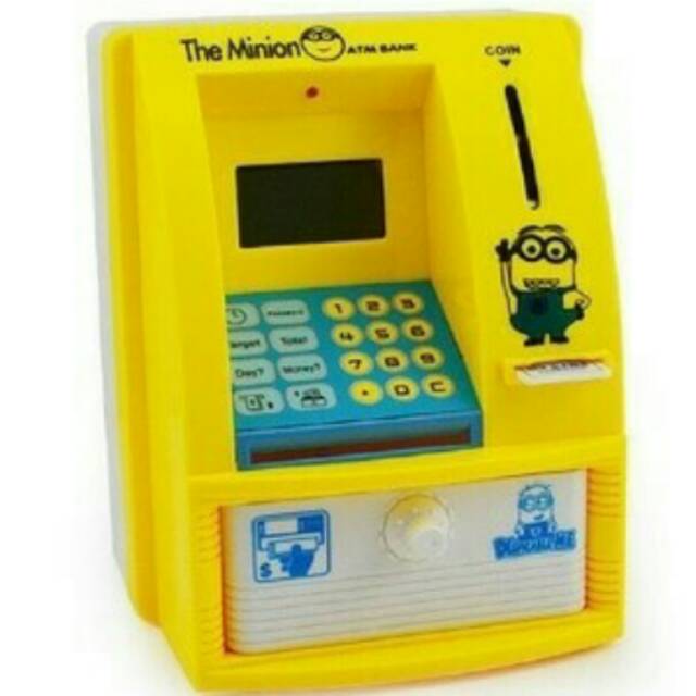 Jual Celengan ATM MINI Minion (tanpa dus) | Shopee Indonesia